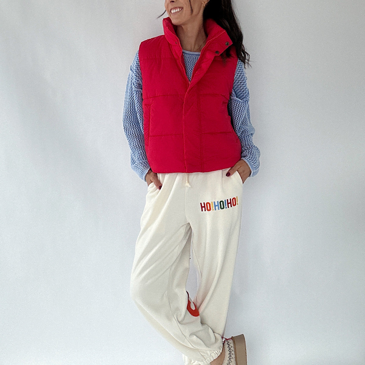 Cheery Red Puffer Vest – Blue Magnolia