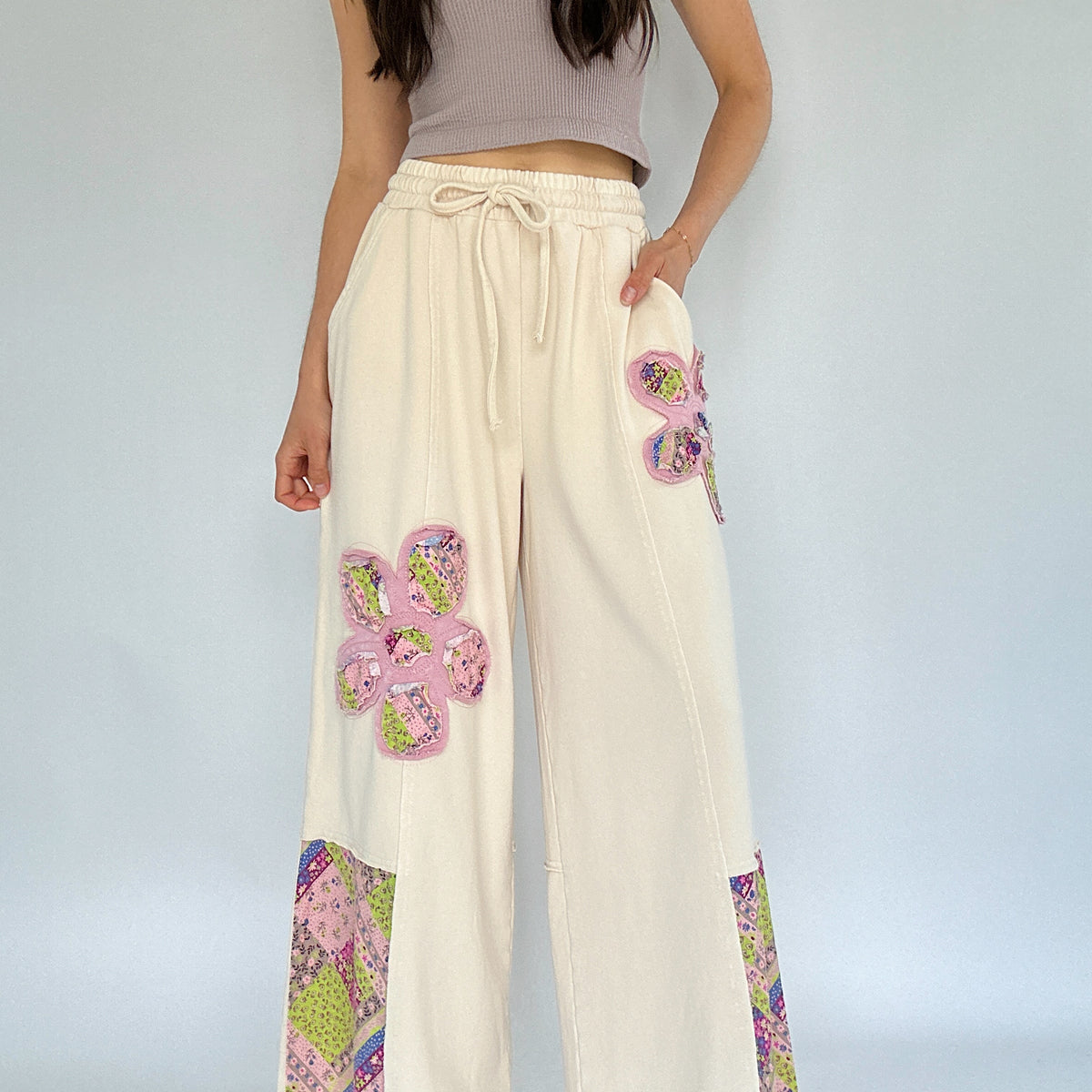 Dream Land Wide Leg Pants - Ecru – Blue Magnolia