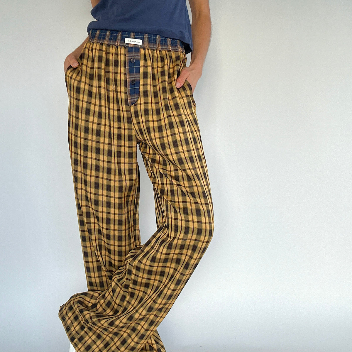 Parkview Plaid Pants - Mustard – Blue Magnolia