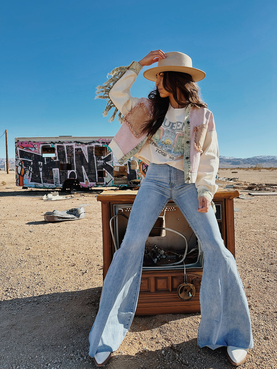 Long Chance Flare Jeans – Blue Magnolia